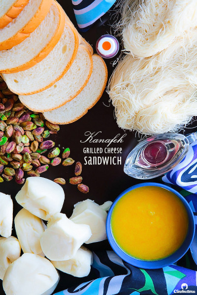 Kanafeh Grilled Cheese Sandwich | Cleobuttera
